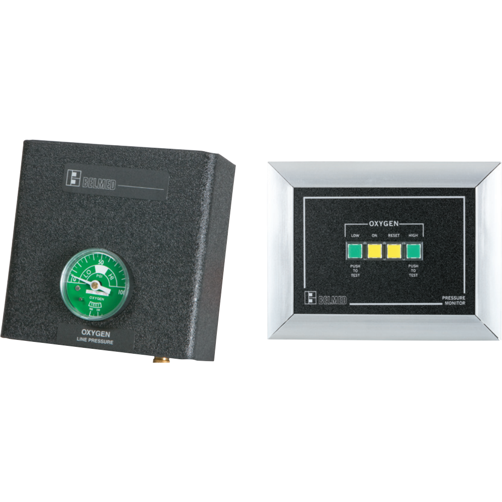 2 Oxygen Cylinder Manifold System with Desk Alarm & Pre-Install Kit, M ...